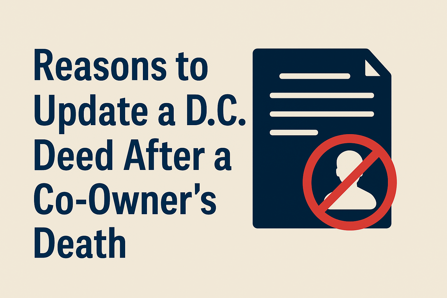 Removing a Deceased Owner on a Deed in DC